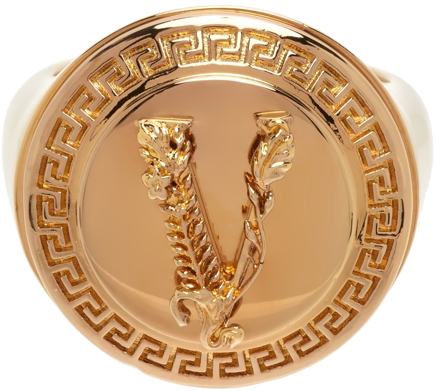 Versace Gold Virtus Ring Versace