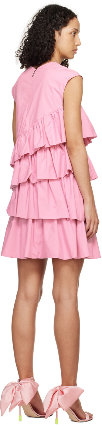 MSGM Pink Tiered Minidress MSGM