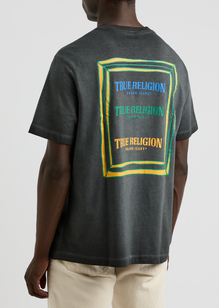 True Religion Resort Logo-print Cotton T-shirt Black True Religion
