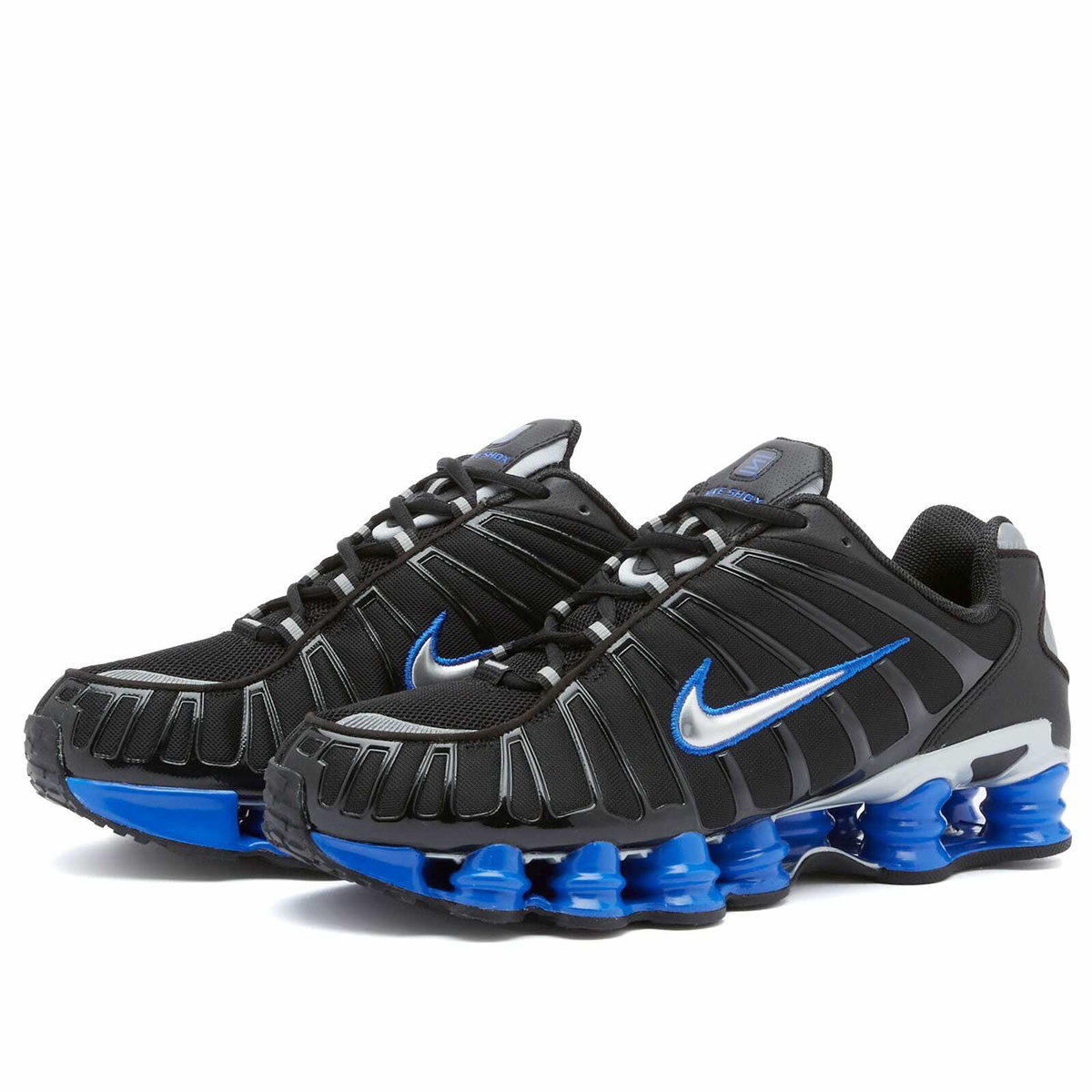 Nike Shox Tl Sneaker in Black/Silver/Blue Nike