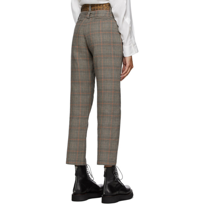 R13 Multicolor Double Belt Slouch Trousers R13