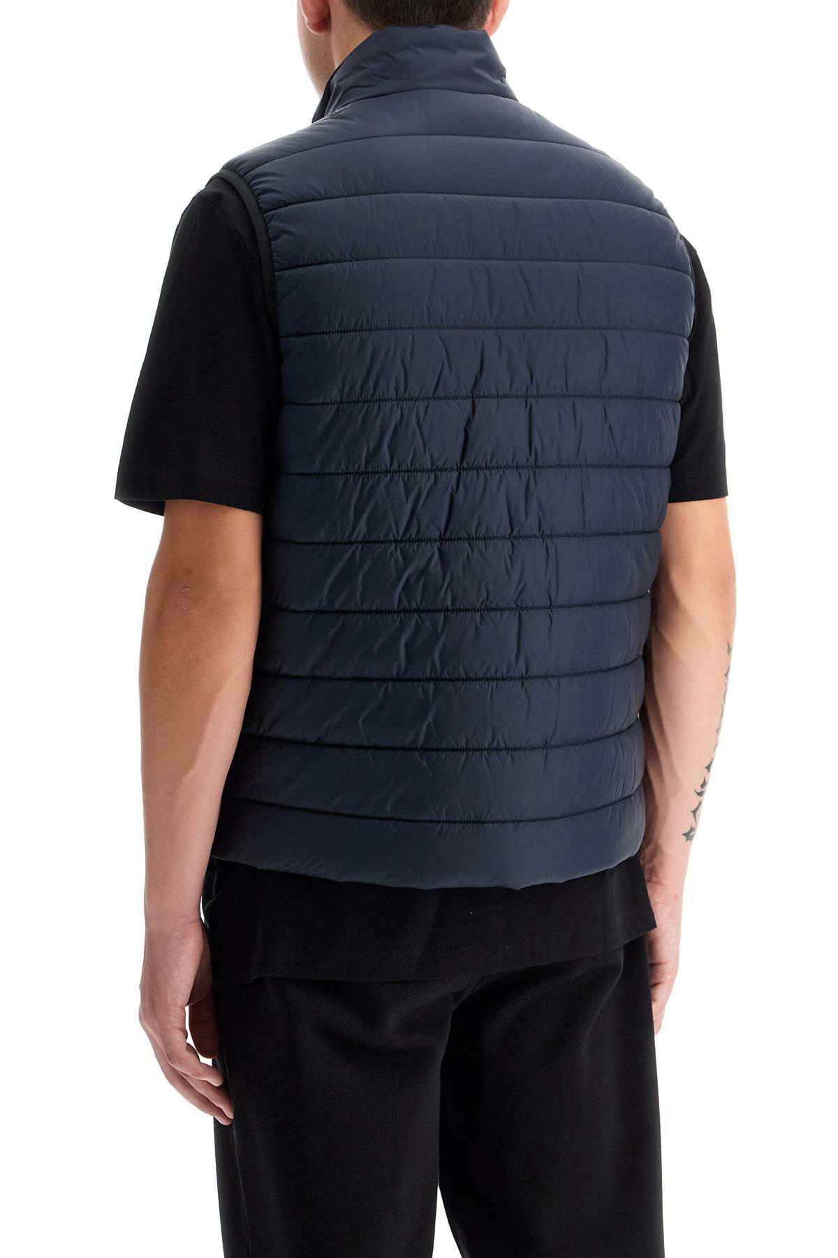 HUGO padded brentino vest Blue Hugo Boss