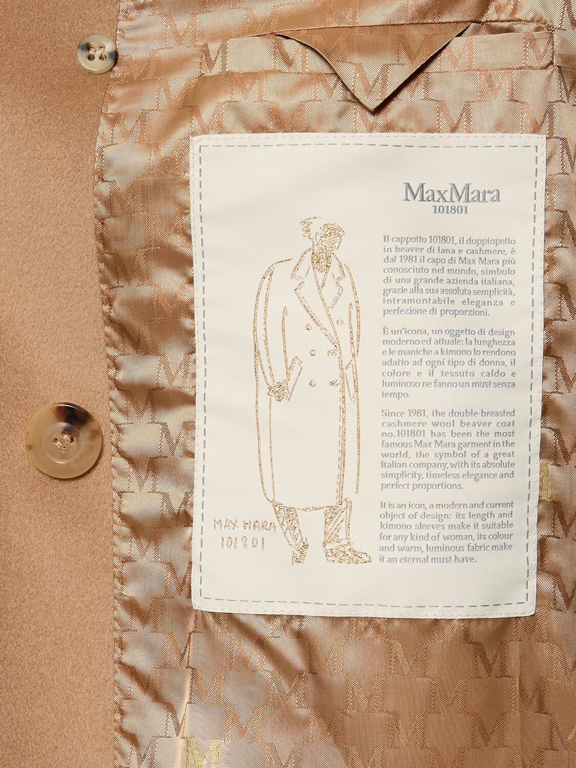 MAX MARA - Madame Double Breasted Wool Long Coat Max Mara