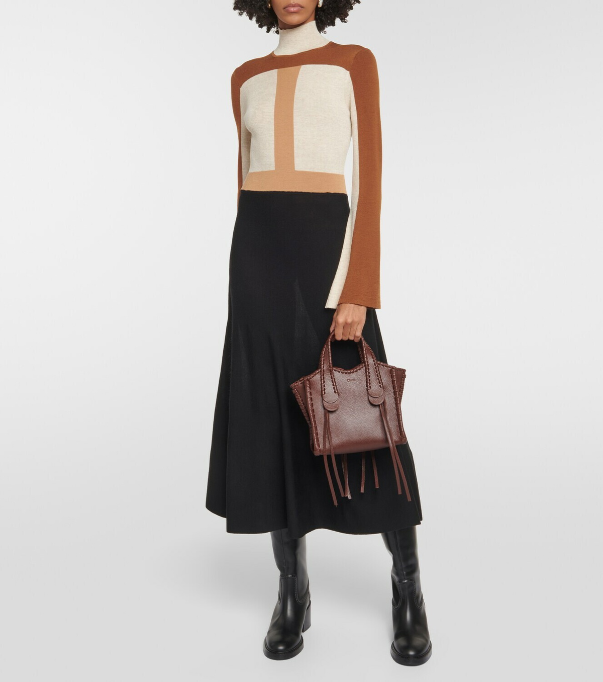 Chloé Mony Medium leather tote bag Chloe