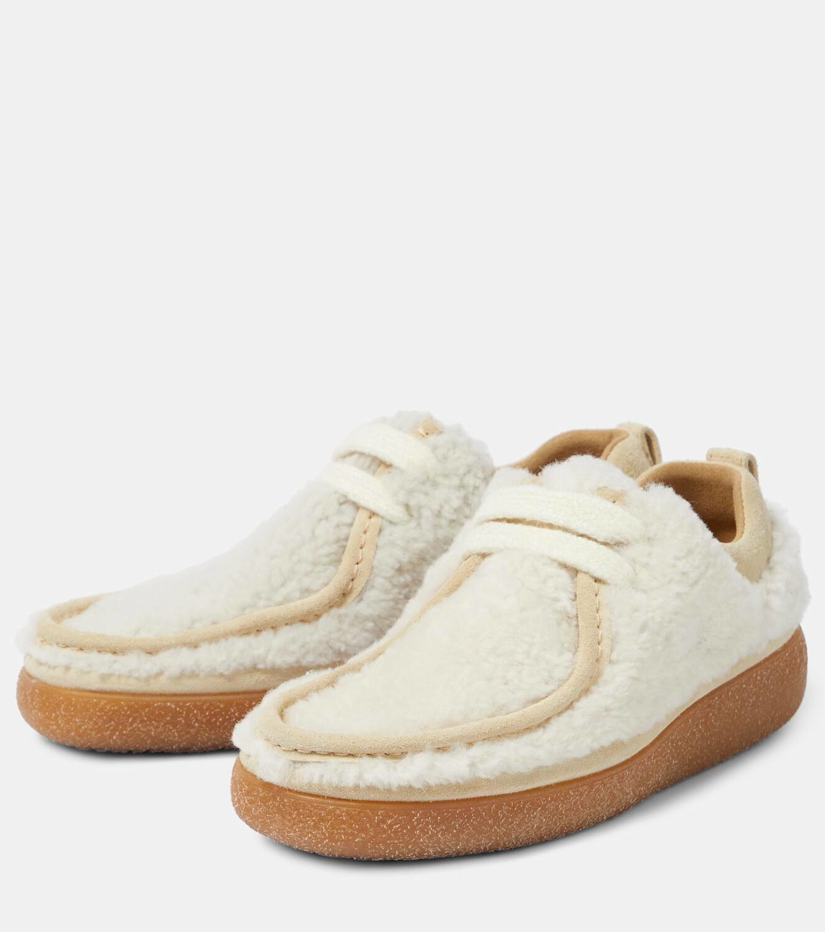 Ami Paris Lace-up shearling loafers AMI