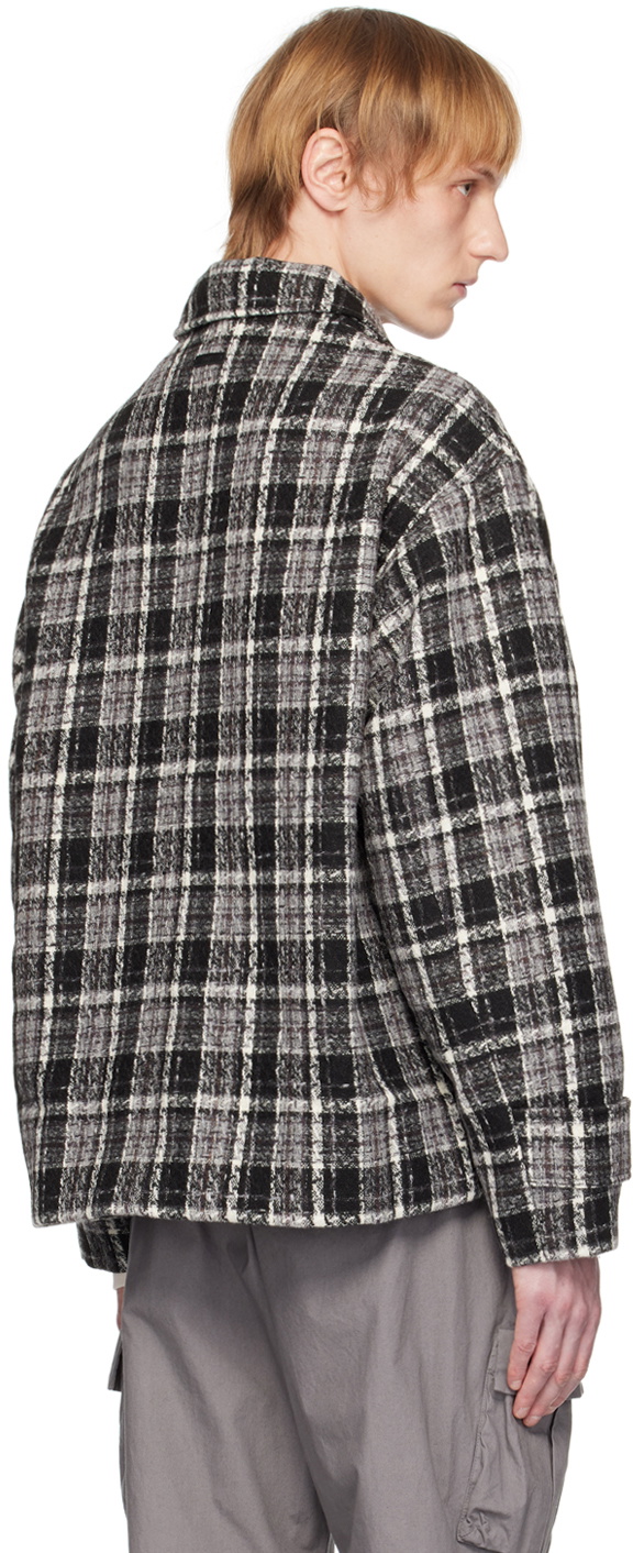 Izzue Black & Gray Check Jacket Izzue