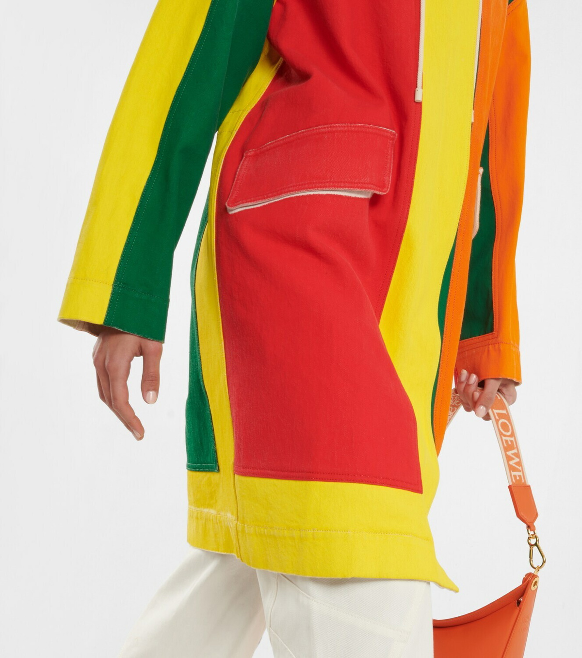 Loewe Colorblock paneled denim coat Loewe