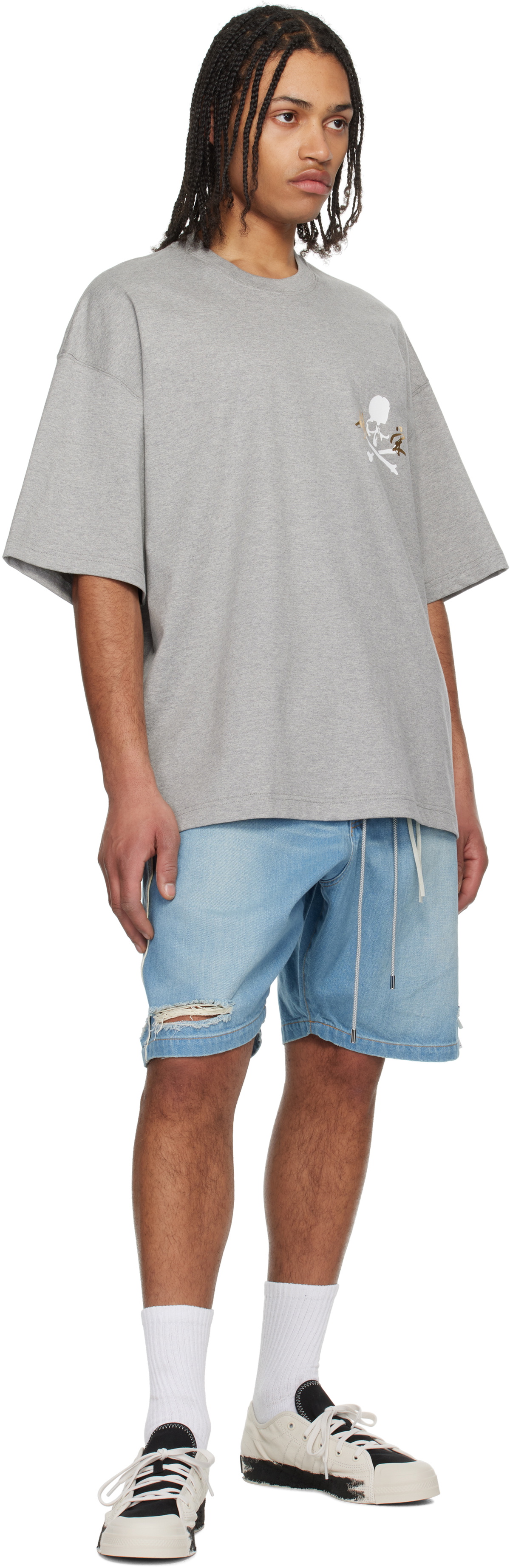 mastermind JAPAN Blue Inside-Out Denim Shorts mastermind JAPAN