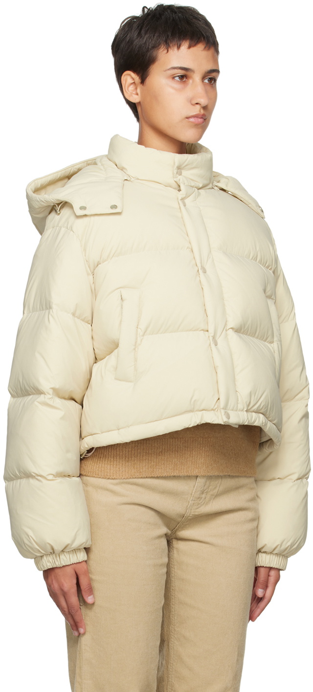 Dunst Off-White Cropped Down Jacket