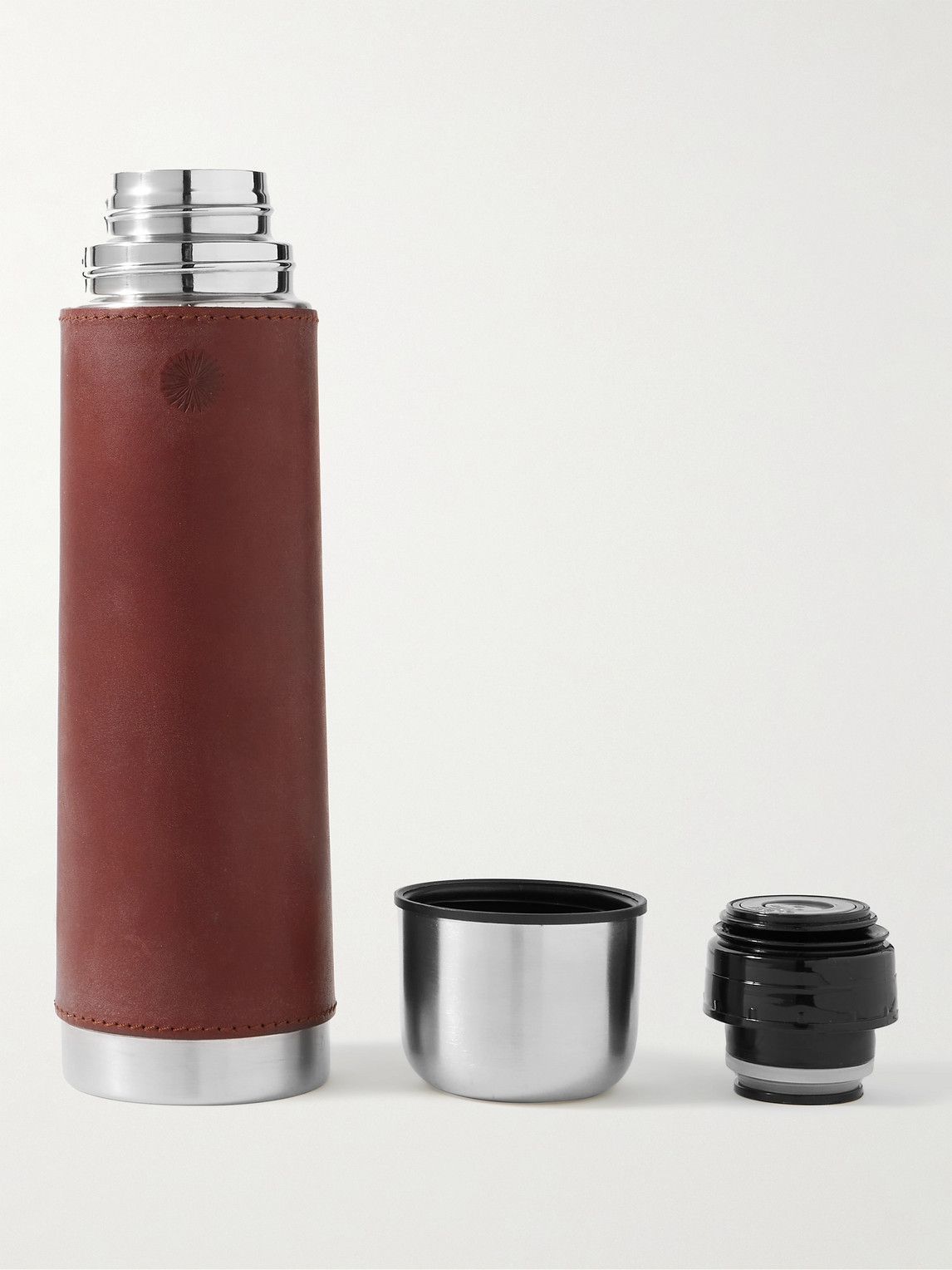 Purdey - Leather and Steel Flask Purdey