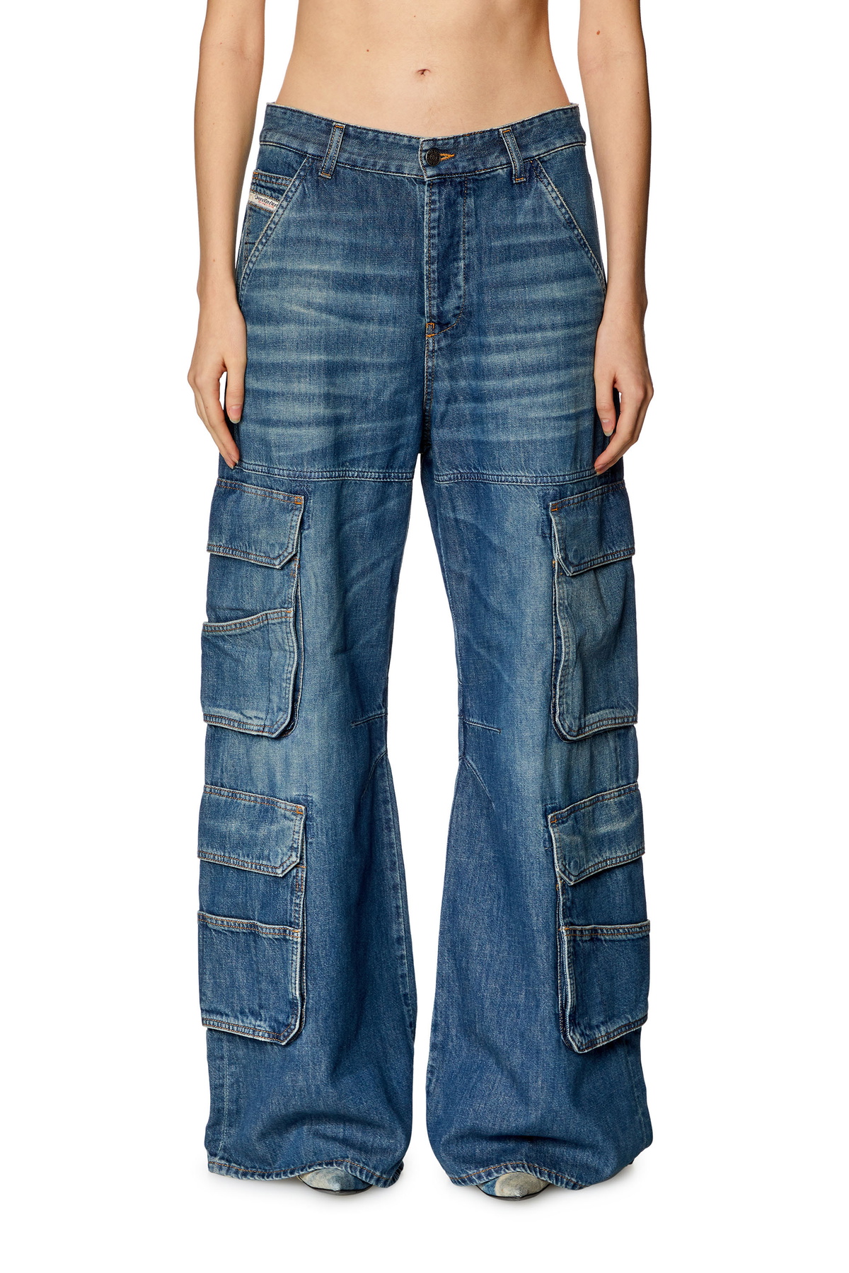 Diesel Relaxed Jeans - 1996 D-Sire - Jeans Womens in Blue Diesel