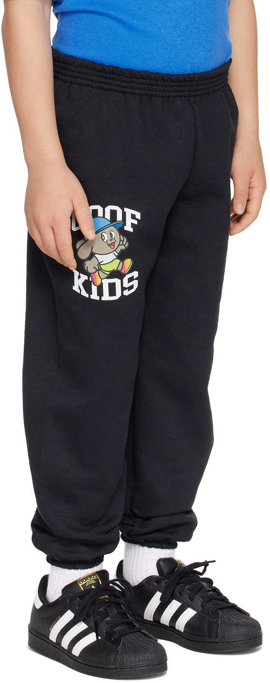 OOOF SSENSE Exclusive Kids Black Relaxed-Fit Lounge Pants OOOF