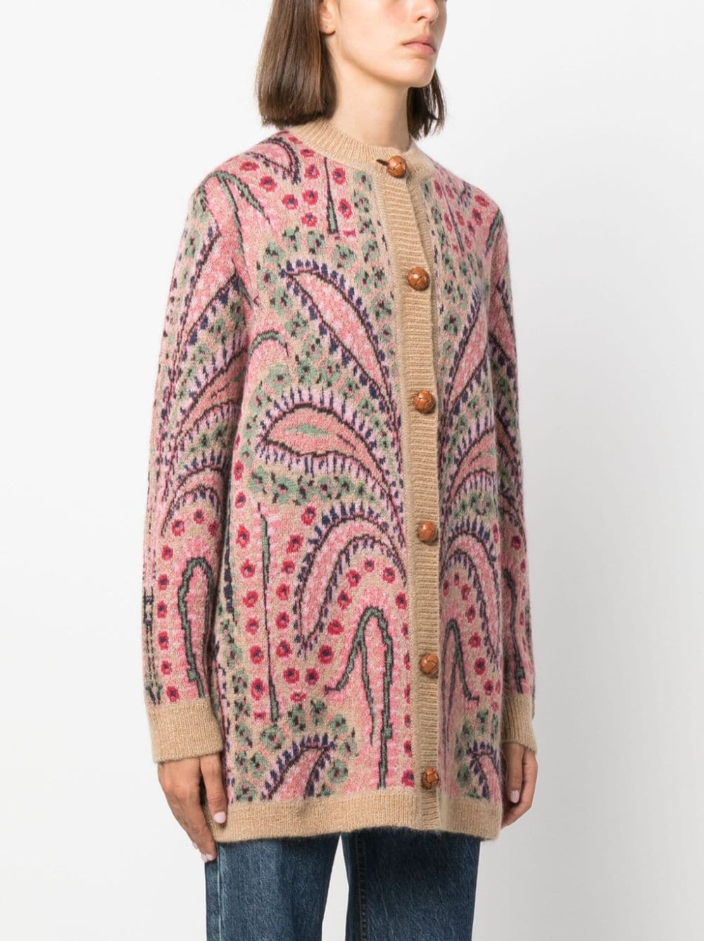 ETRO - Embroidered Wool Blend Cardigan Etro