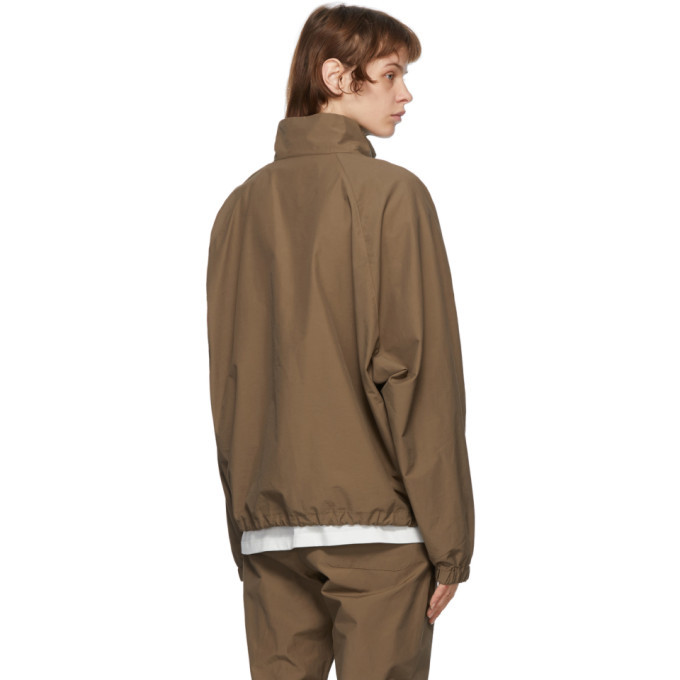 Essentials SSENSE Exclusive Brown Half-Zip Track Jacket Essentials