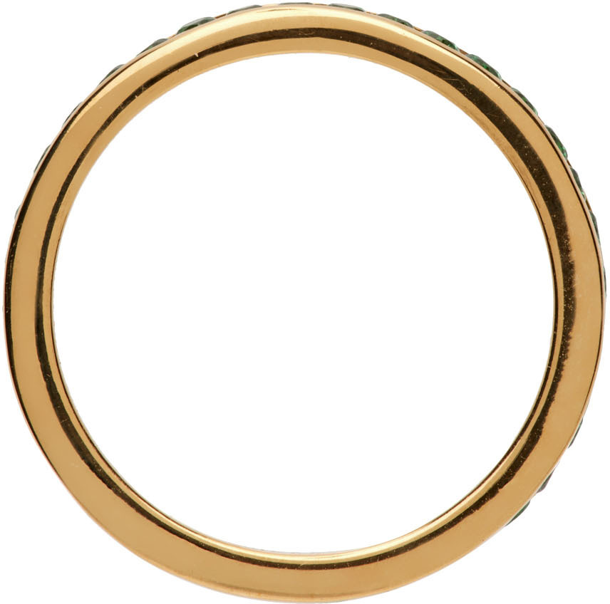 Ernest W. Baker SSENSE Exclusive Gold Stone Ring Ernest W. Baker