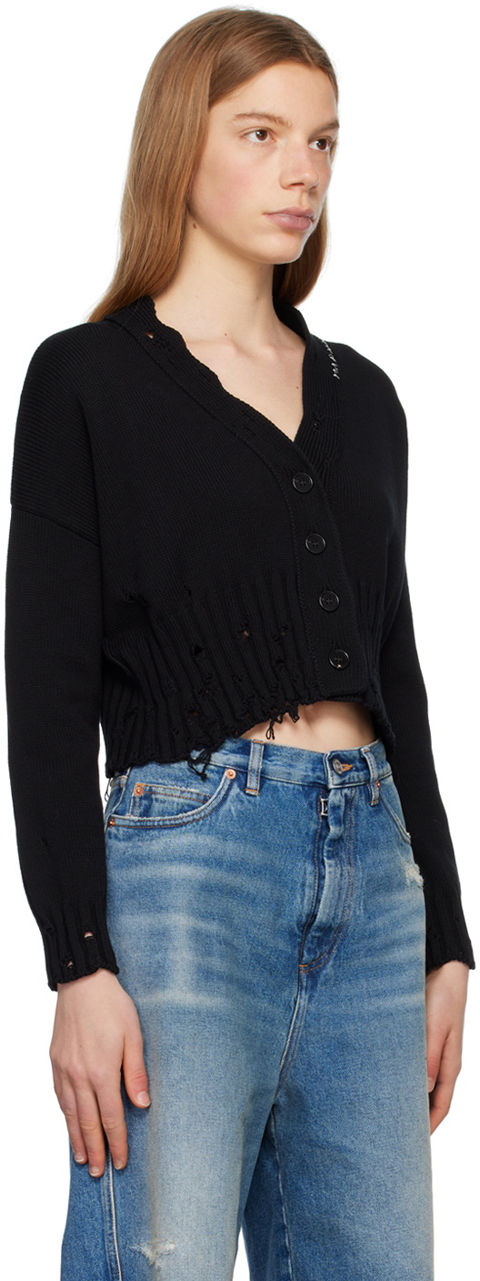 Marni Black Distressed Cardigan Marni
