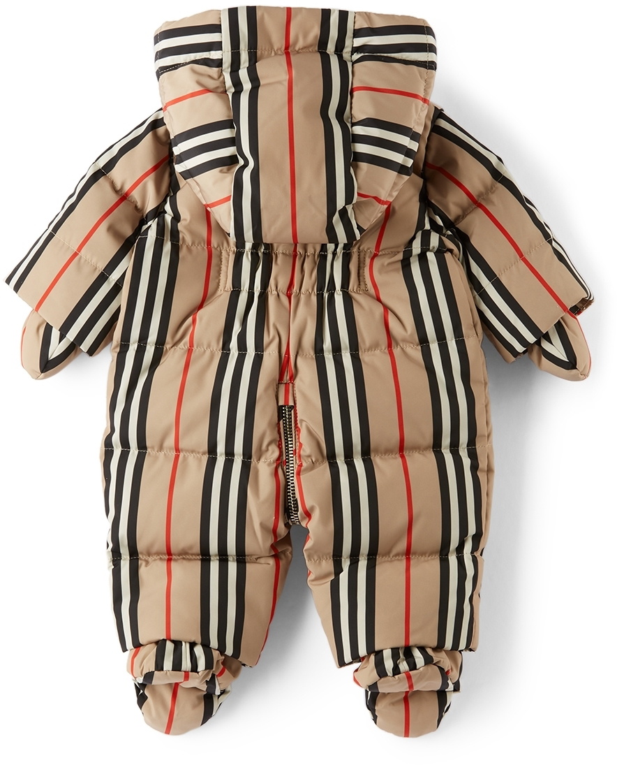 Burberry Baby Down Icon Stripe N6-River Puffer Snowsuit Burberry