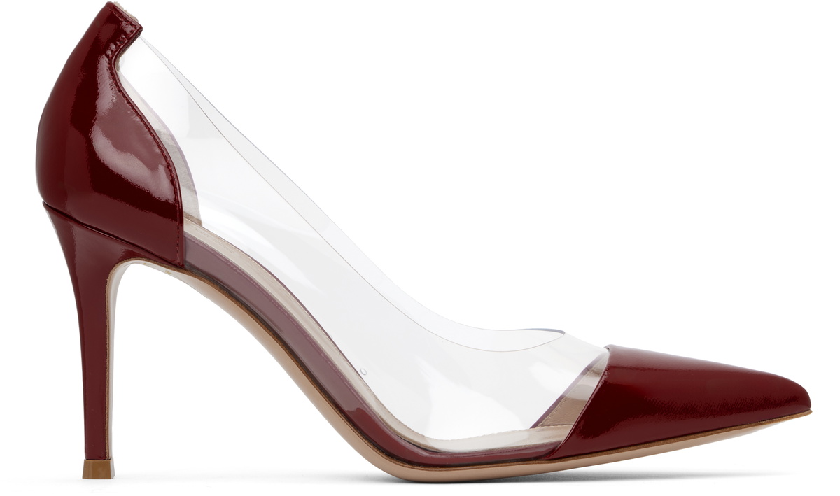 Gianvito Rossi Red Plexi Heels Gianvito Rossi