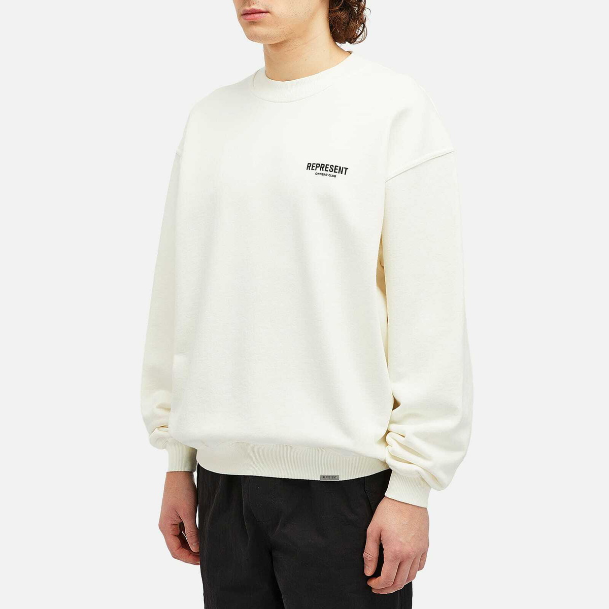 Represent Men's Owners Club Sweater in Flat White Represent