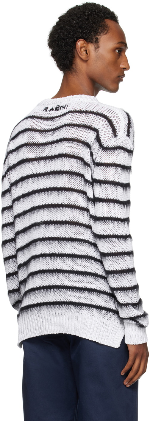 Marni White Stripe Sweater Marni