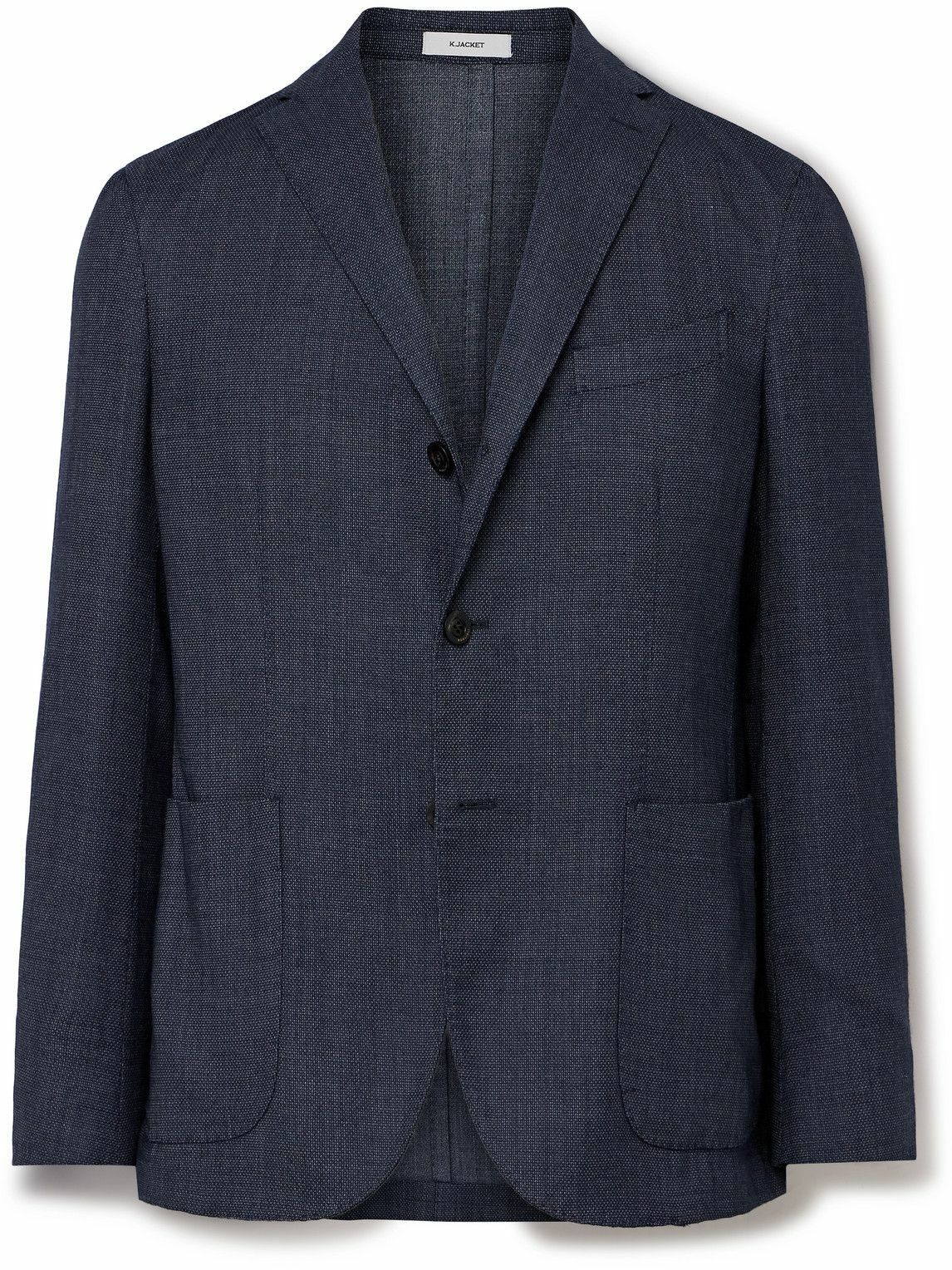 Boglioli - K-Jacket Garment-Dyed Unstructured Virgin Wool-Blend Hopsack ...