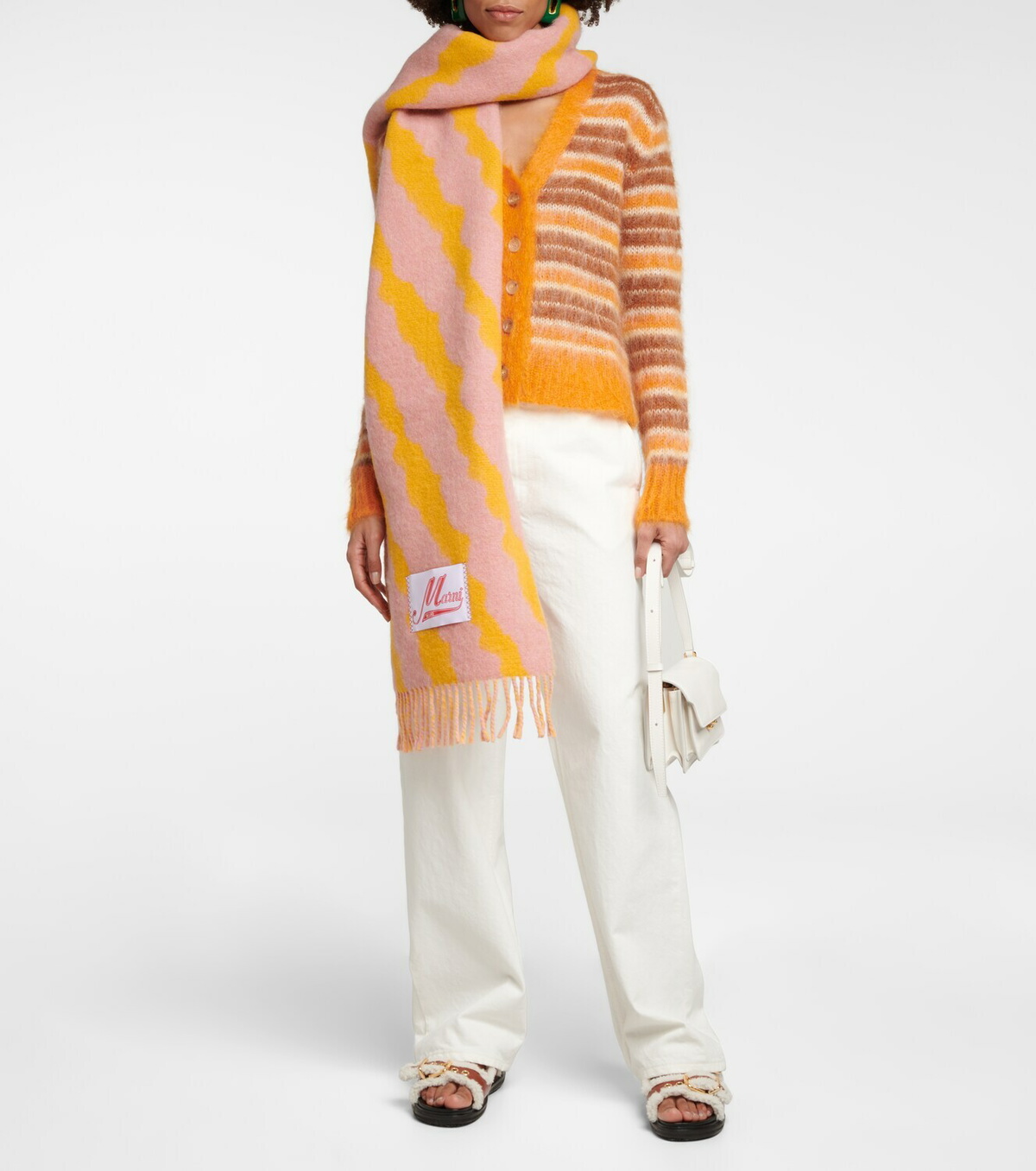 Marni - Alpaca and wool-blend scarf Marni