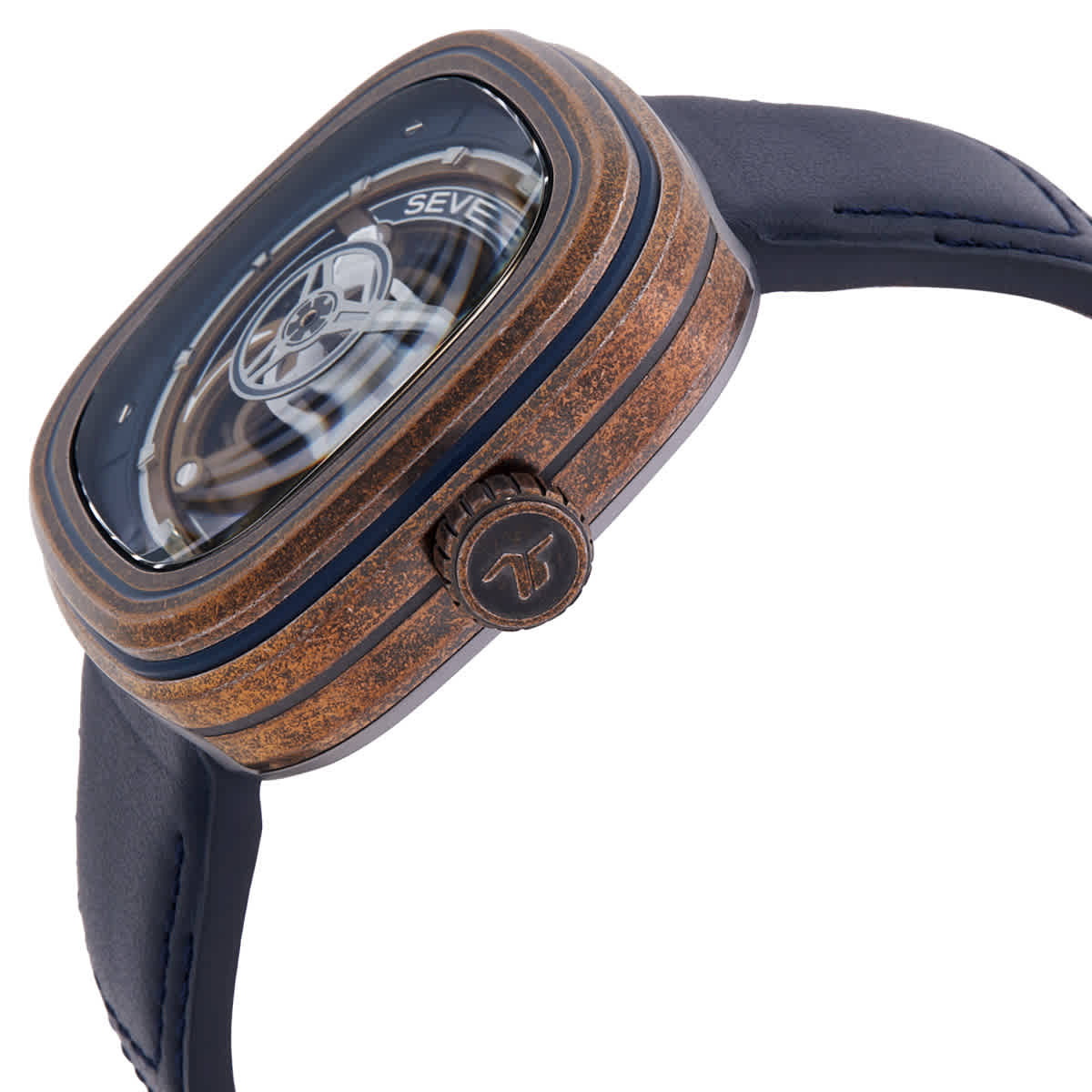 Sevenfriday Classic Skeletonized Blue Gold Dial Mens Watch PS1/04 ...