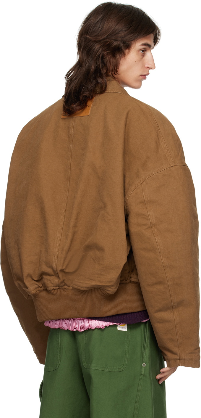 JW Anderson Tan Dropped Shoulders Jacket JW Anderson