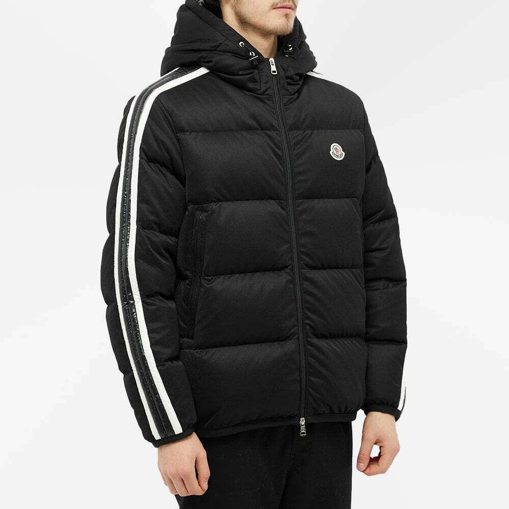 Moncler Men's Sanbesan Side Stripe Jacket in Black Moncler