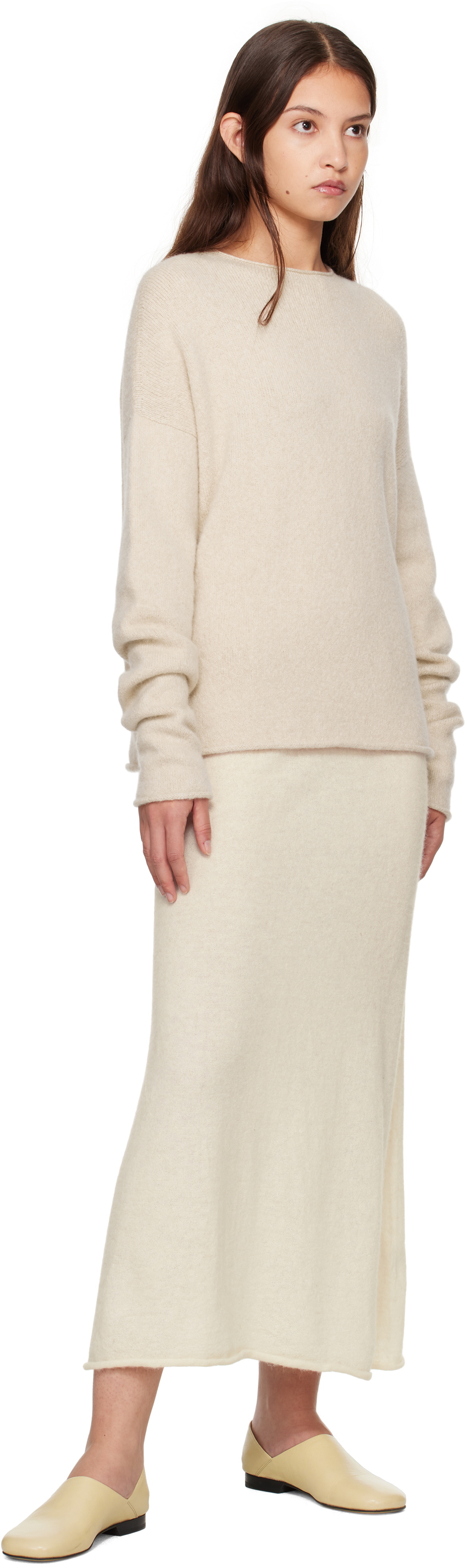 Lauren Manoogian Beige Soft Sweater Lauren Manoogian