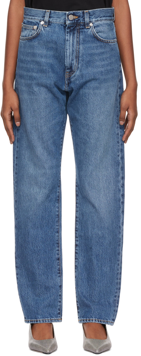 Loulou Studio Blue Wular Jeans Loulou Studio