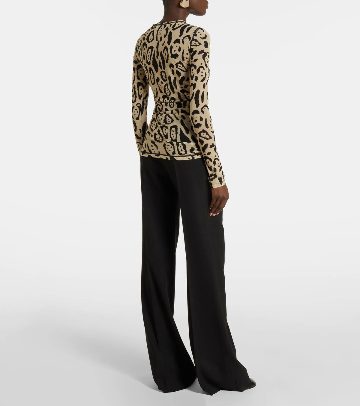 Sportmax Printed tulle top Sportmax