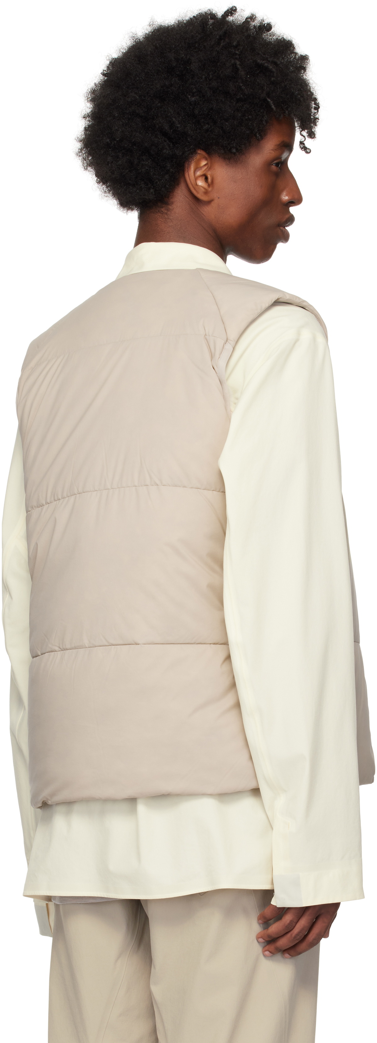 Veilance Beige Conduit Down Vest Arc'teryx Veilance