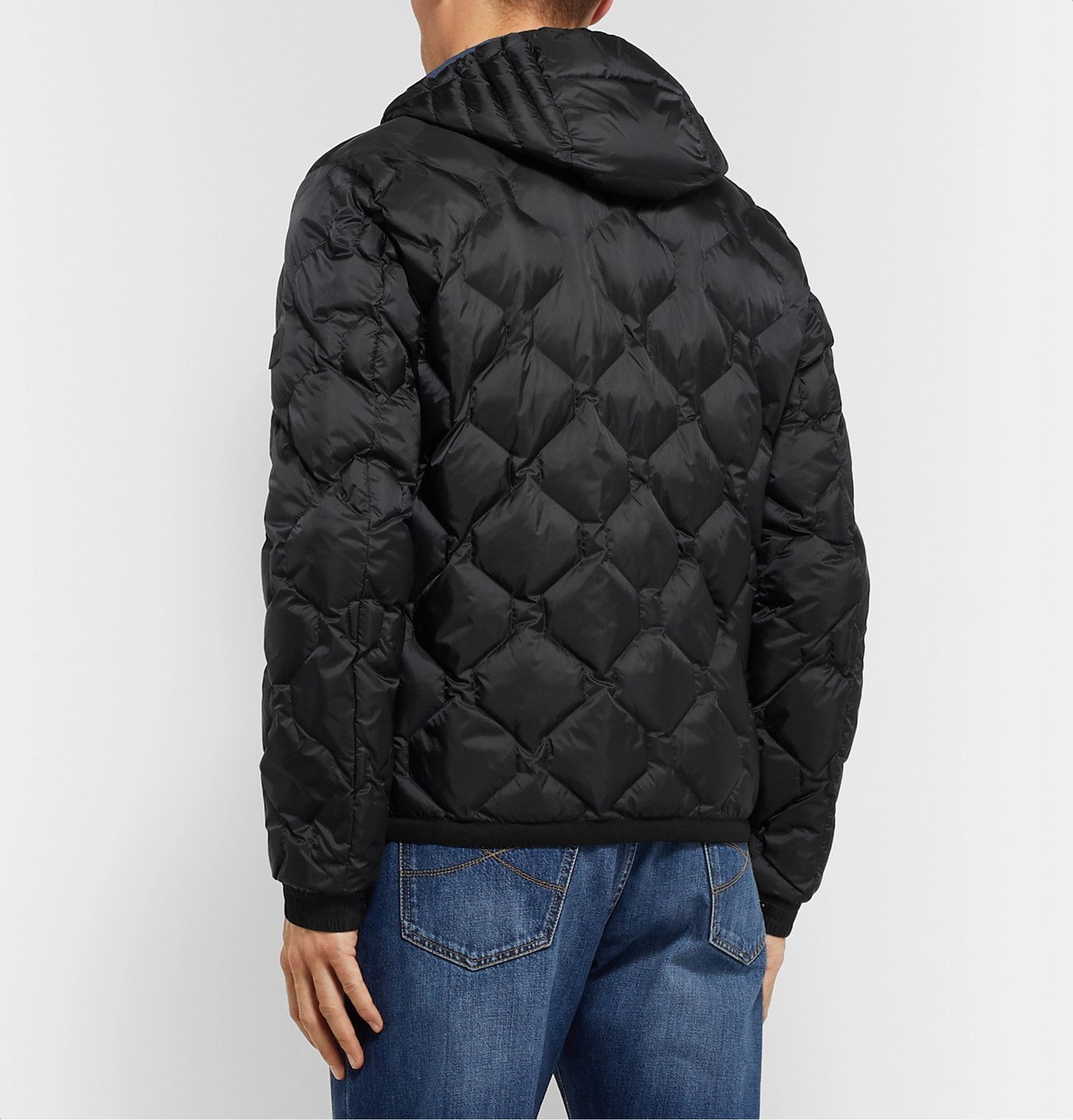Hugo Boss - Quilted Ripstop-Shell Hooded Jacket - Blue Hugo Boss