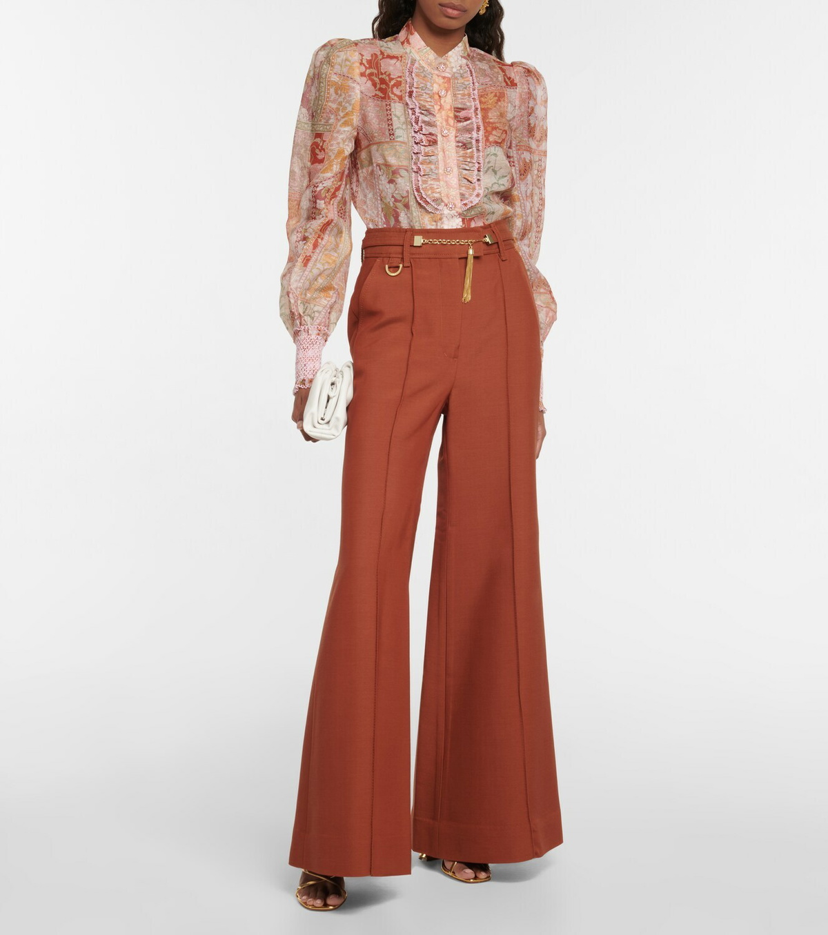 Zimmermann - Tempo high-rise wool-blend pants Zimmermann