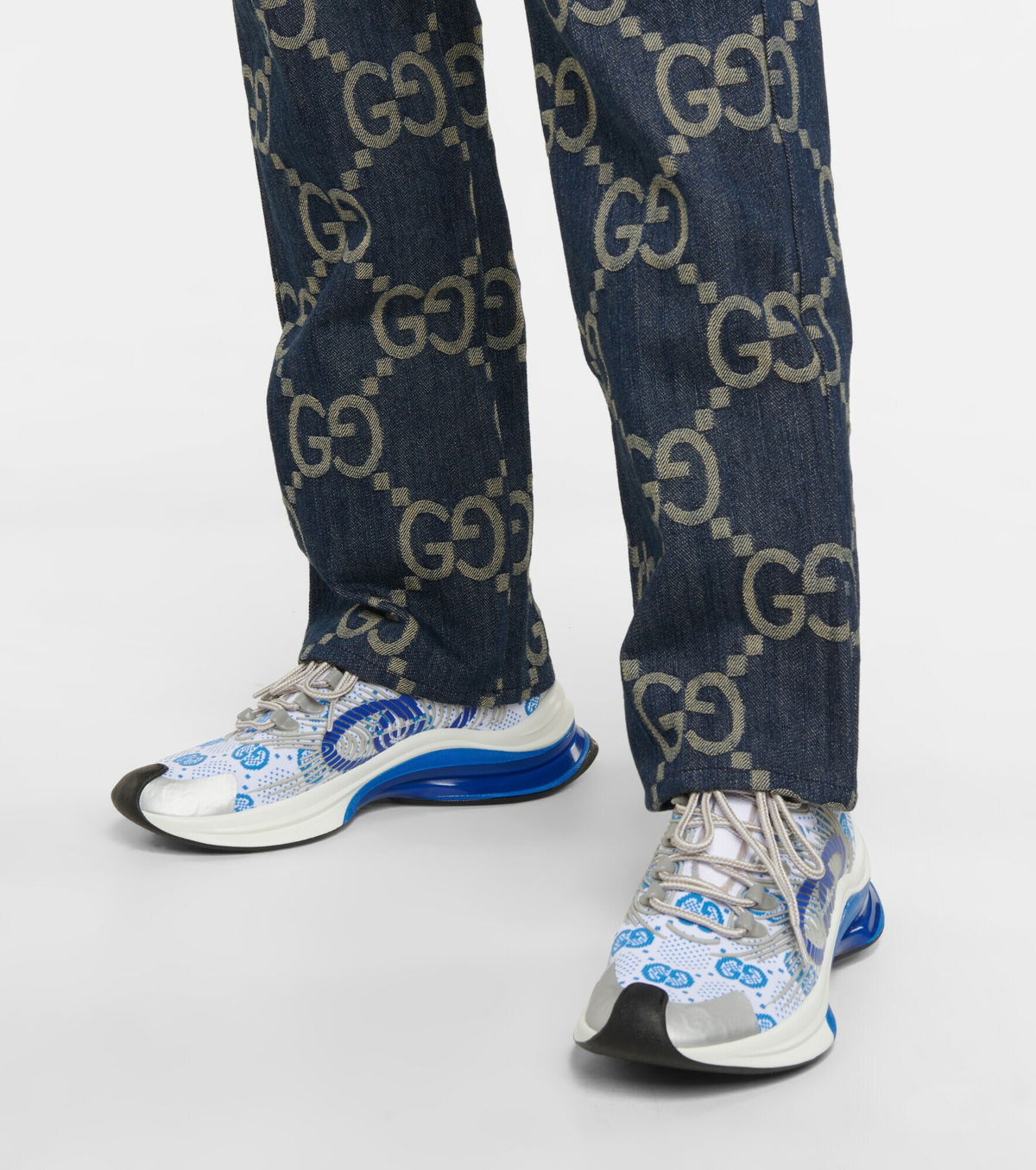 Gucci - Gucci Run logo jacquard sneakers Gucci
