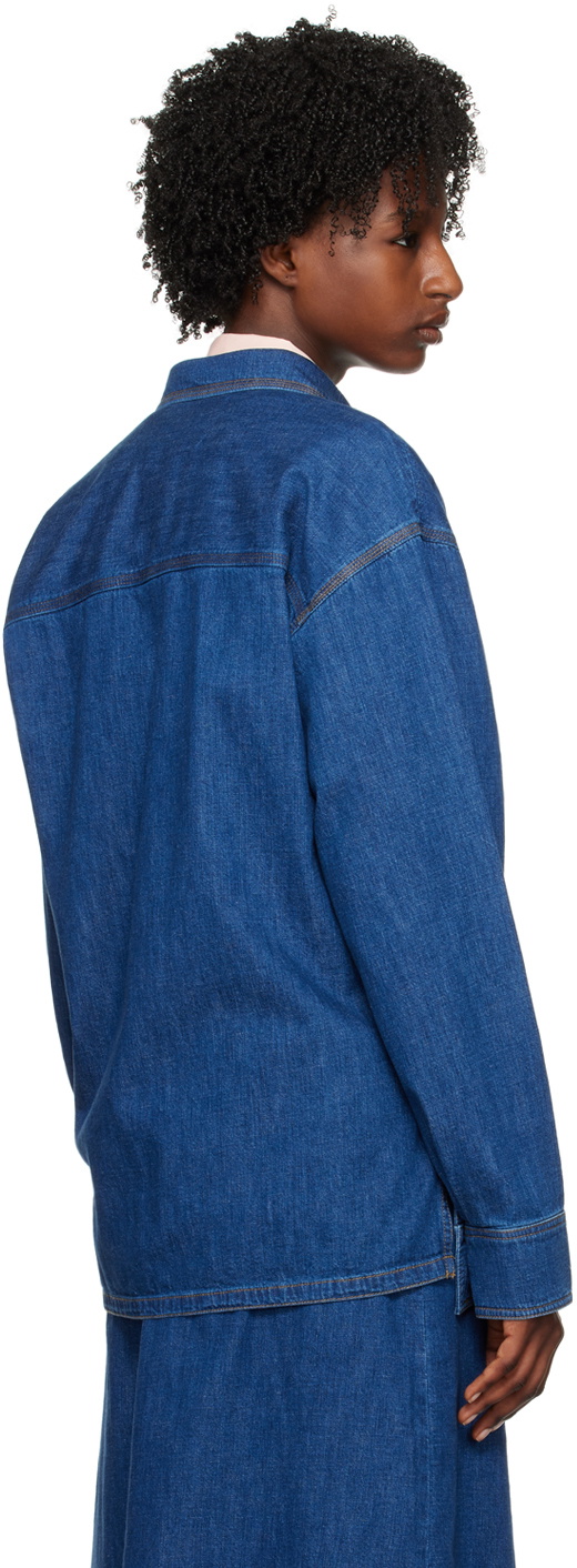 Studio Nicholson Indigo Leon Shirt Studio Nicholson