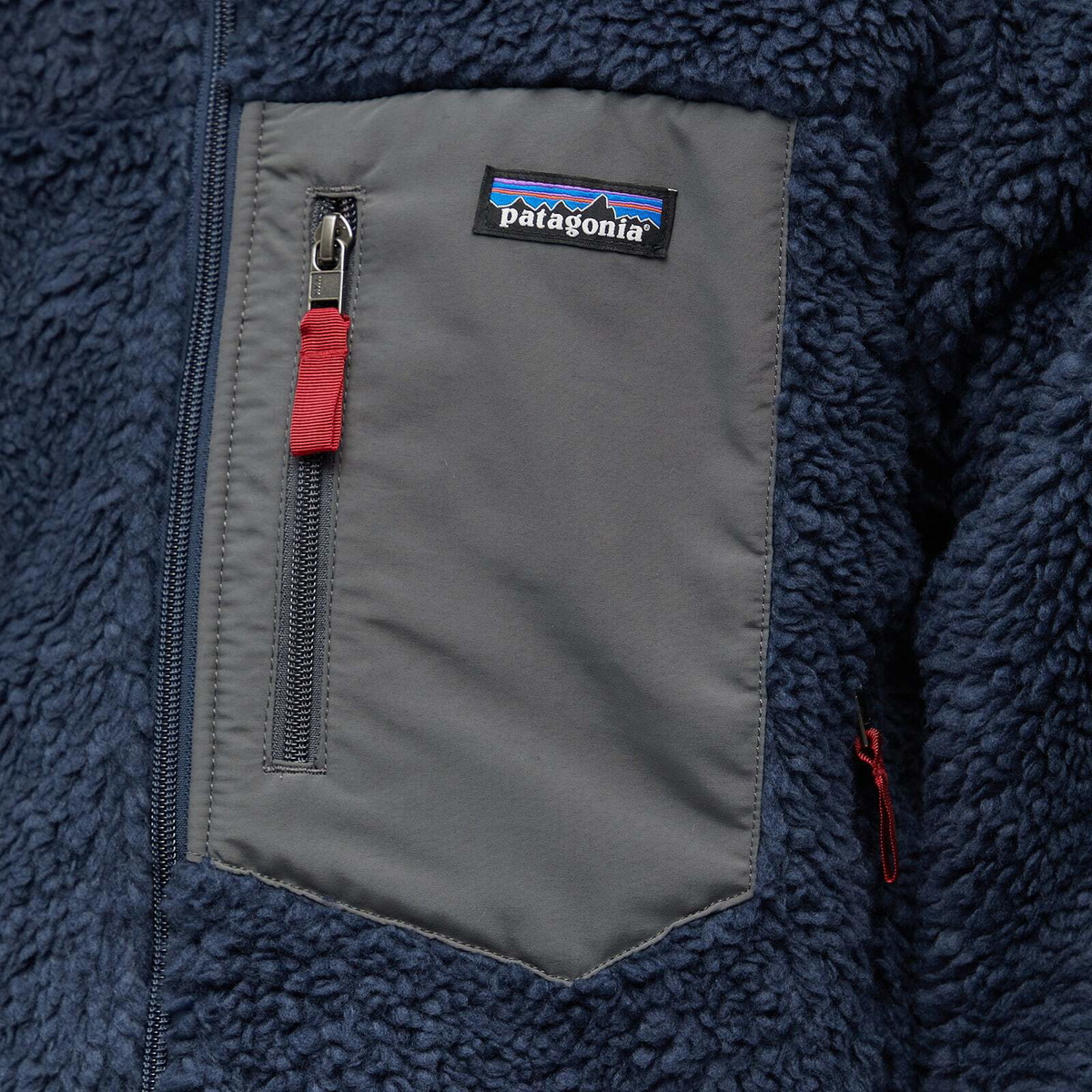 Patagonia Men's Classic Retro-X Jacket in New Navy/Wax Red Patagonia