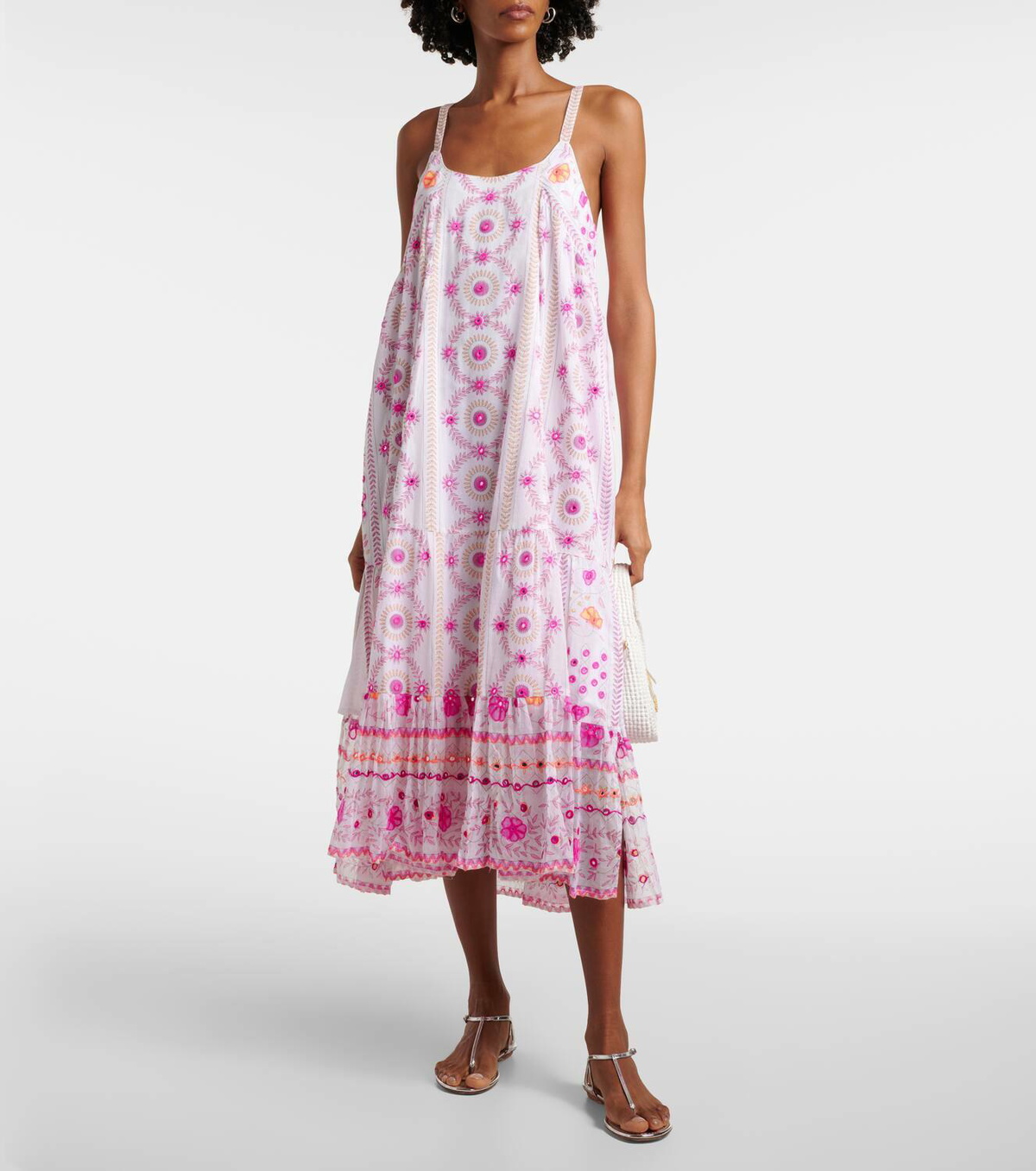 Juliet Dunn Printed cotton midi dress Juliet Dunn