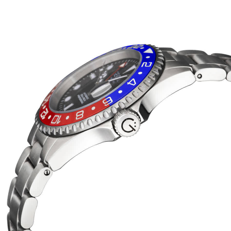 Gevril Wall Street Automatic Black Dial Pepsi Bezel Mens Watch 4952A Gevril