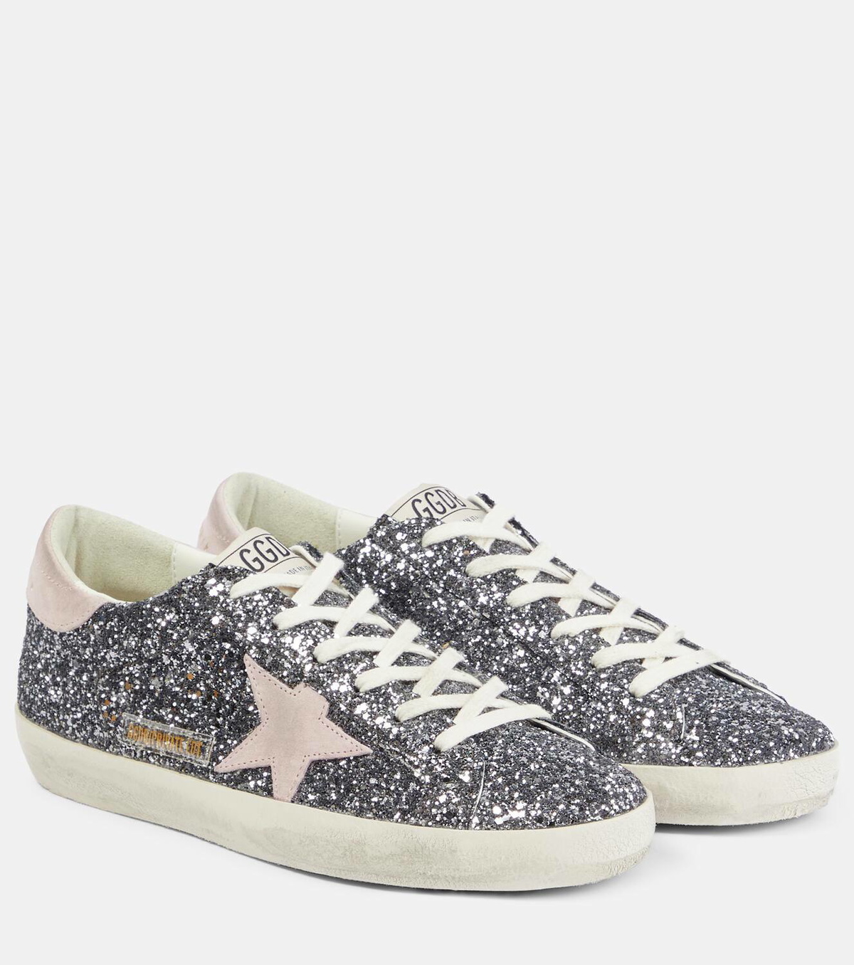 Golden Goose Super-Star glitter sneakers Golden Goose Deluxe Golden Goose Super-Star glitter sneakers Golden Goose Deluxe
