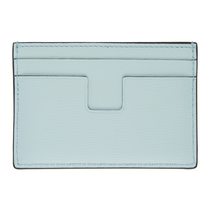 TOM FORD Blue T-Line Classic Card Holder TOM FORD