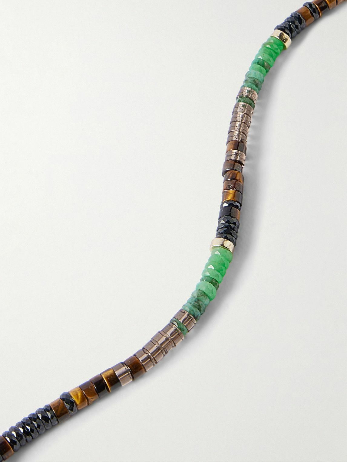 Peyote Bird - 14-Karat Gold-Plated Multi-Stone Necklace Peyote Bird
