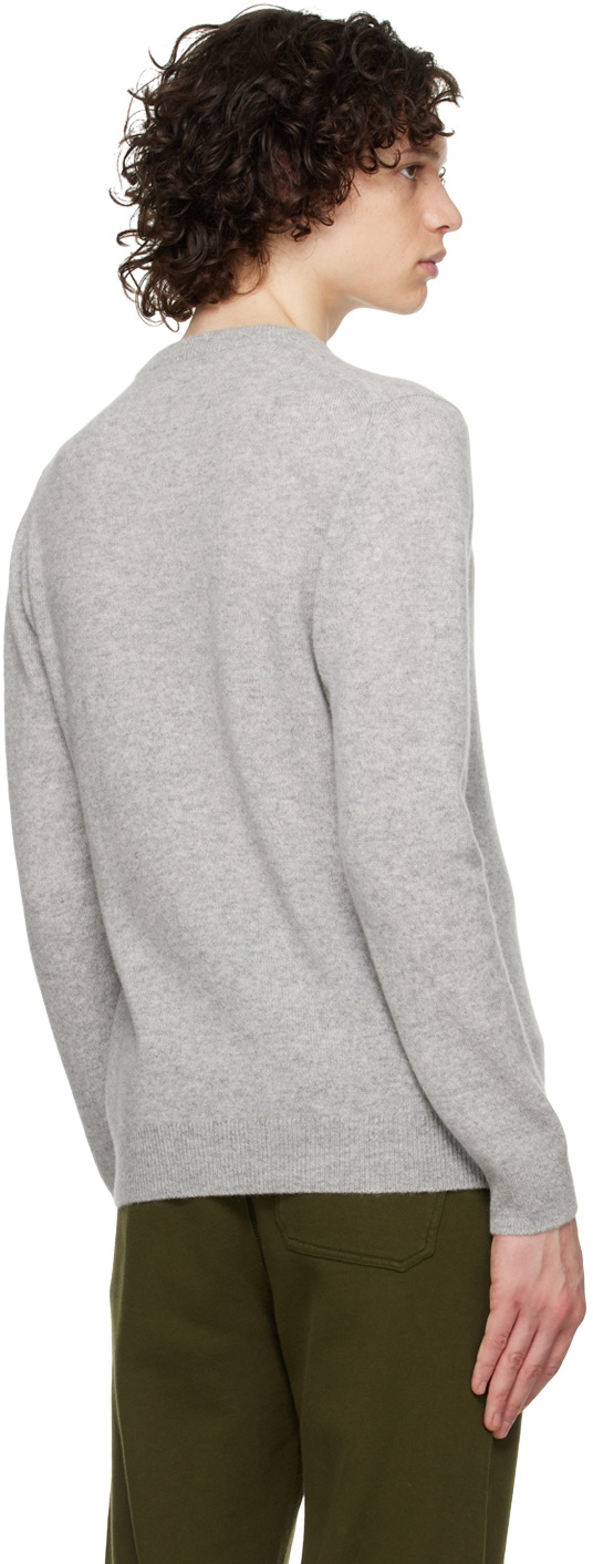 Sunspel Gray Crewneck Sweater Sunspel