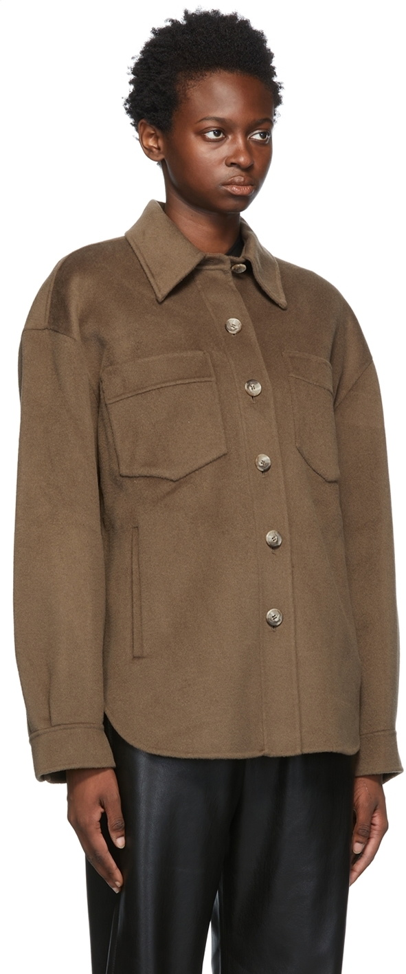 Nanushka Brown Perth Shirt Nanushka