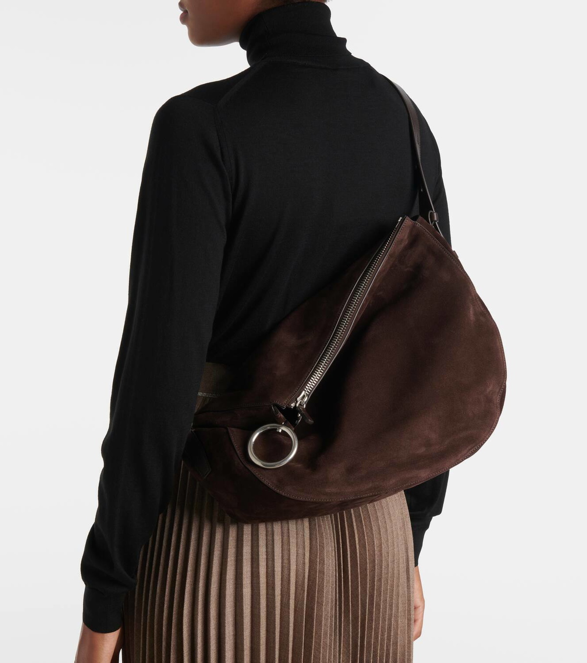Burberry Knight Medium suede shoulder bag Burberry