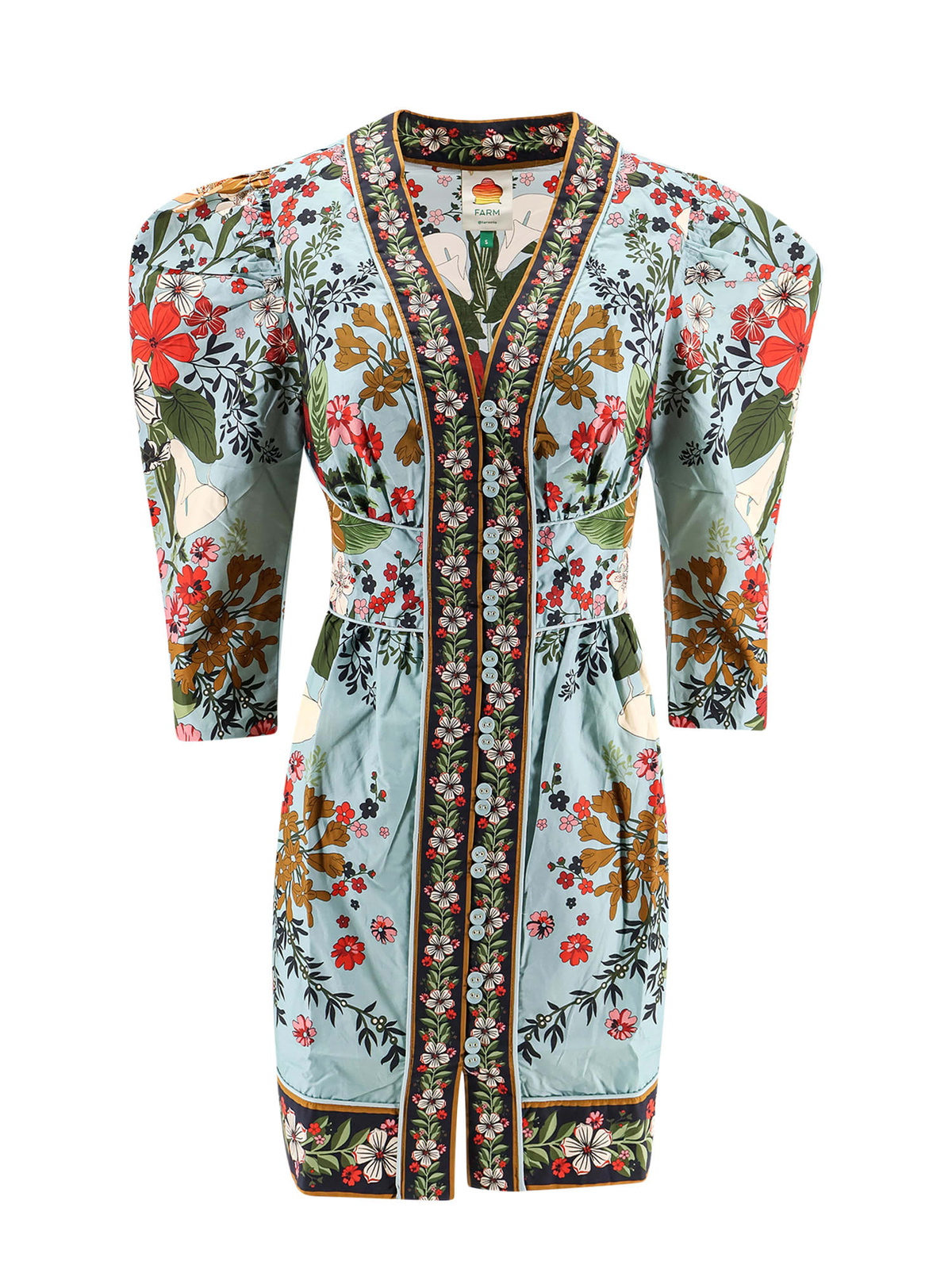 Farm Rio Beauty Bouquet Mini Cotton Dress Farm Rio