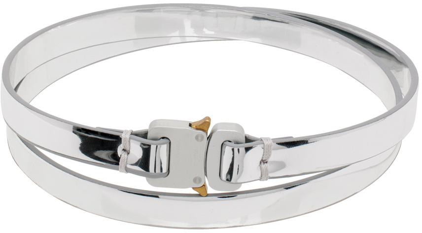 1017 ALYX 9SM Silver Micro Buckle Choker 1017 ALYX 9SM