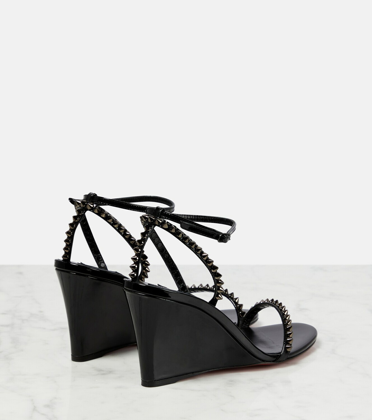 Christian Louboutin - So Me 85 leather wedge sandals Christian Louboutin