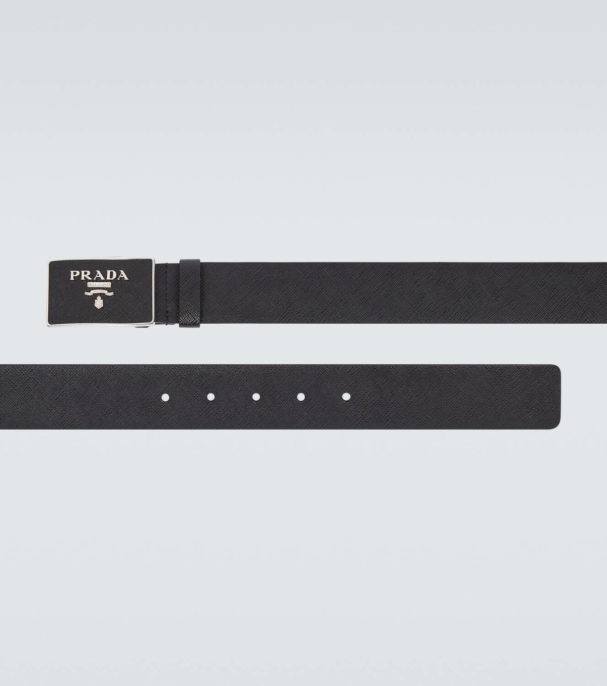 Prada Saffiano leather logo belt Prada